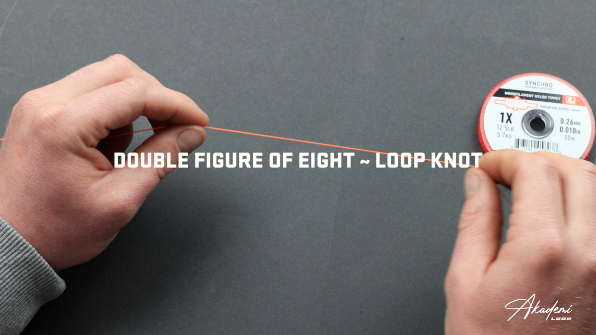 HOW TO - Tie the Double Figure of Eight Loop Knot – Twinpeakesflyfishing